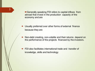 FDI IN INDIA PPT | PPTX