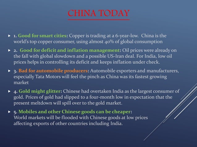 India vs China: Trade is an Engine of Growth | PPTX | Commodities | Economy
