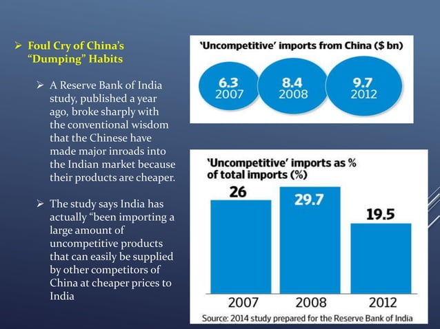 India vs China: Trade is an Engine of Growth | PPTX | Commodities | Economy