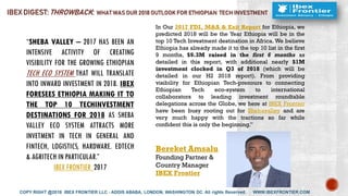 Ibex digest H1 2018 tech &startup investment - Ethiopia report | PDF ...