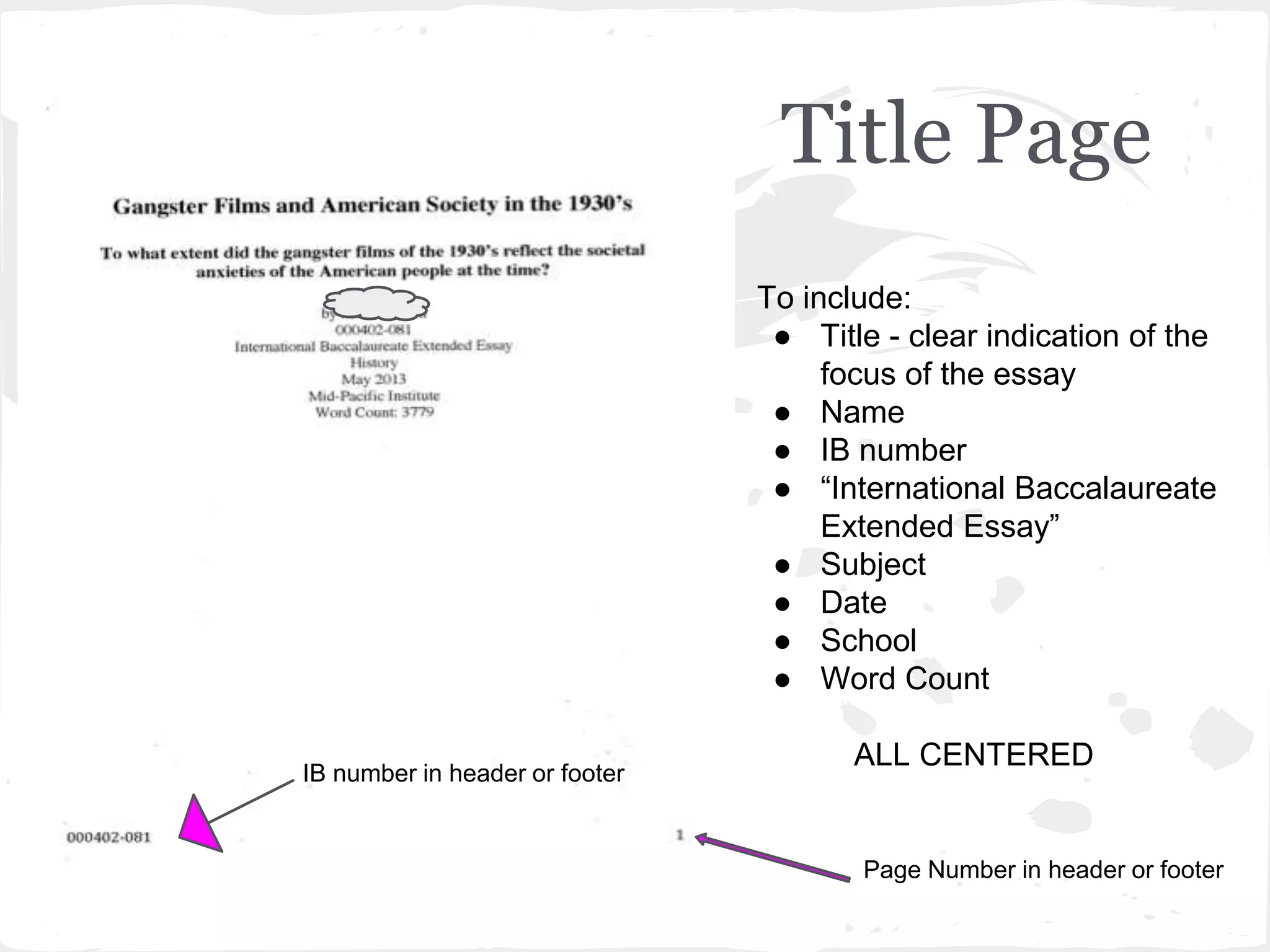 IB Extended Essay Requirements | PPT