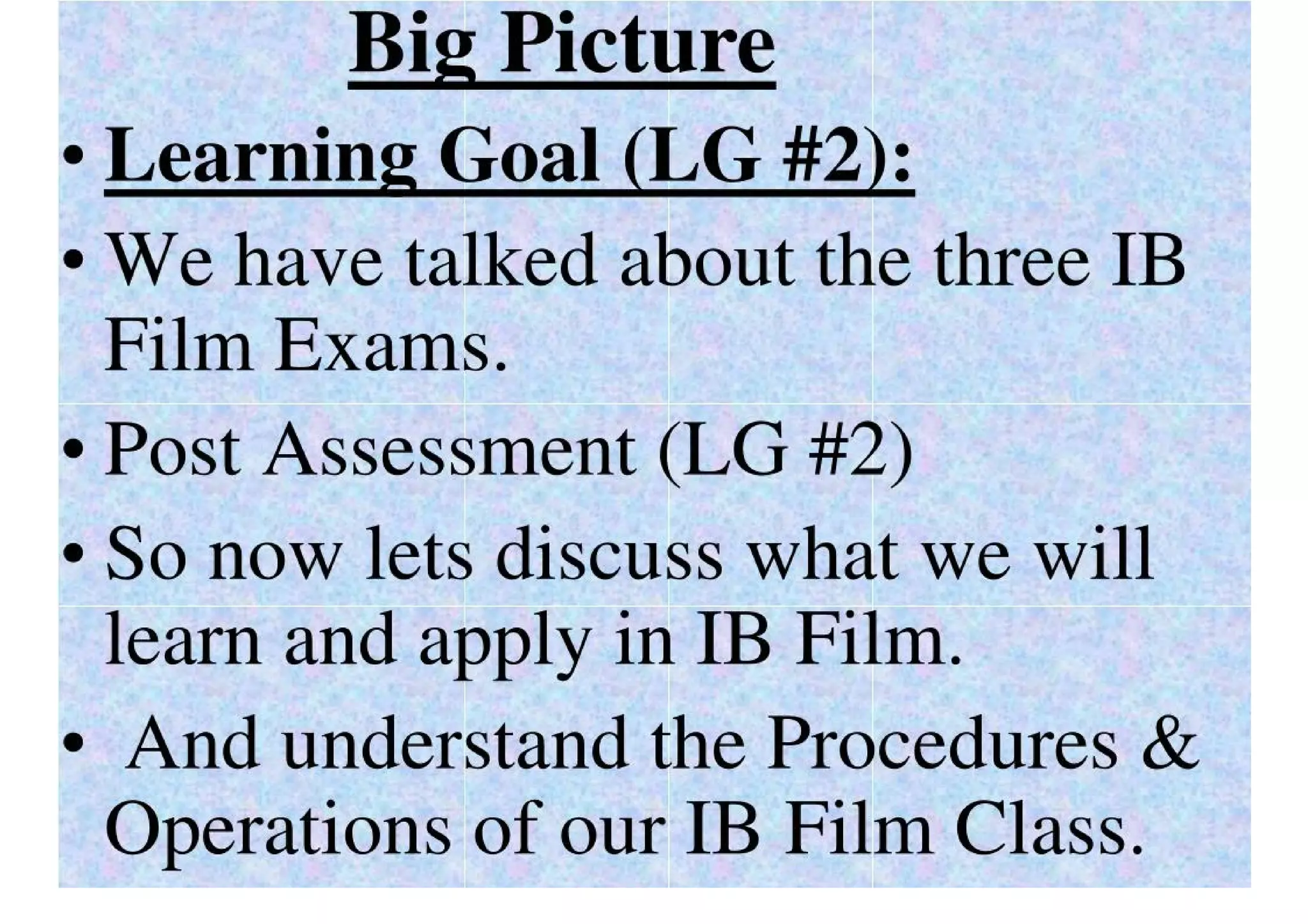 IB Film Study | PDF
