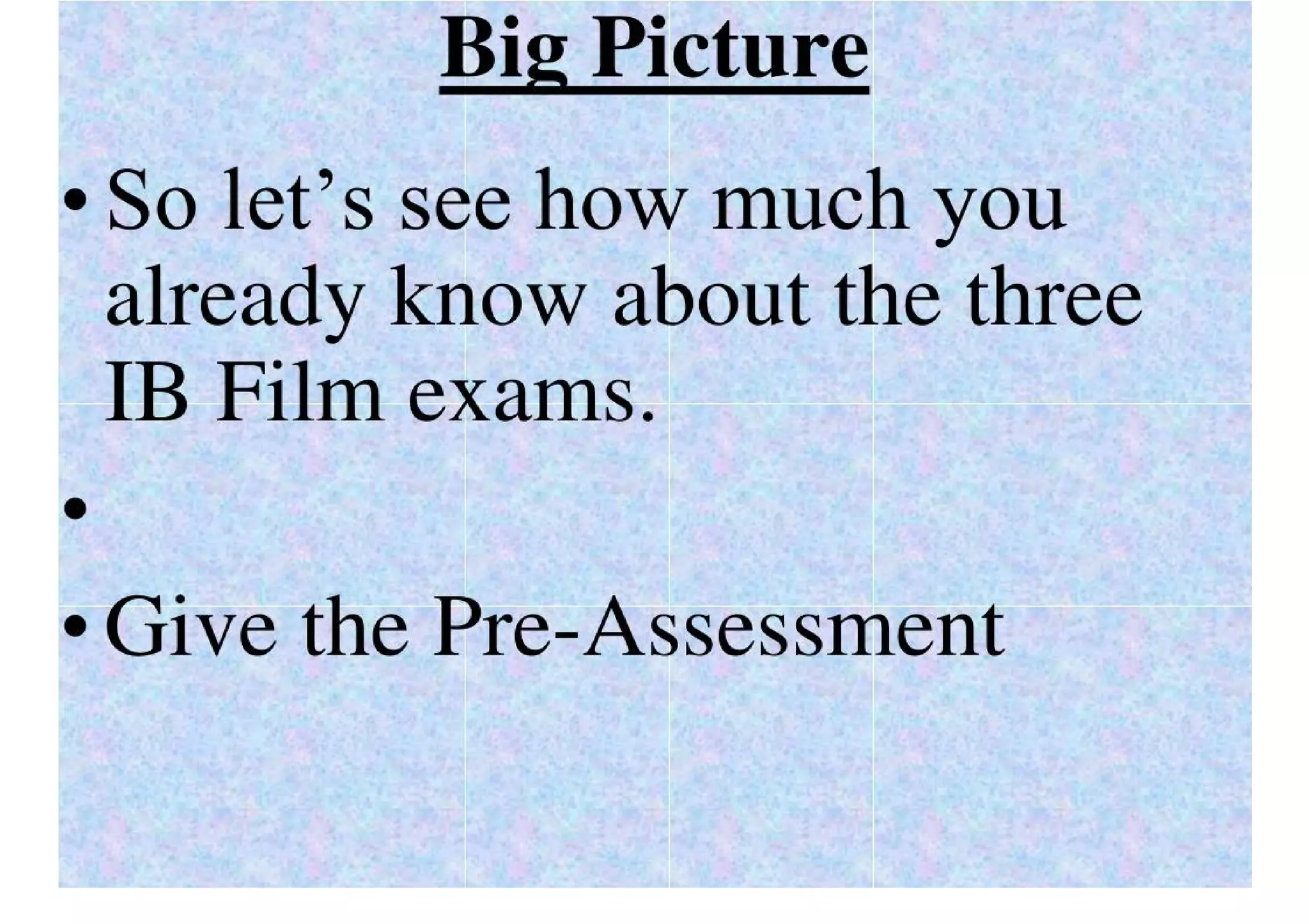 IB Film Study | PDF