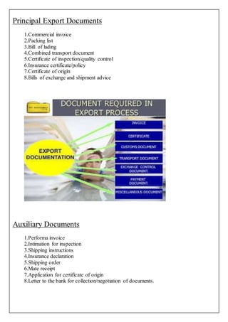 steps of export from india | DOCX