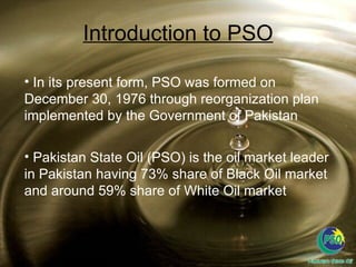 PSO Finance Presentation | PPT
