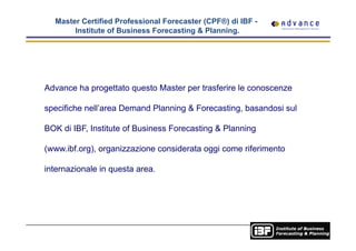 NEW! Demand Planning - IBF - Master Certified Professional Forecaster | PPT