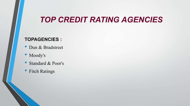 CREDIT RATING METHODOLOGY | PPTX | Business Accounting & Finance | Business