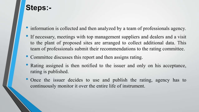 CREDIT RATING METHODOLOGY | PPTX | Business Accounting & Finance | Business