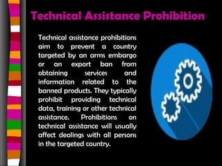 Types of Embargoes with examples | PPT