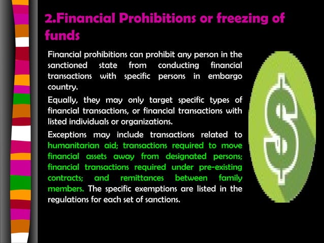 Types of Embargoes with examples | PPT