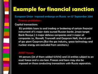 Types of Embargoes with examples | PPT