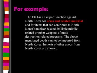 Types of Embargoes with examples | PPT