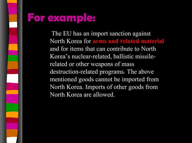 Types of Embargoes with examples | PPT