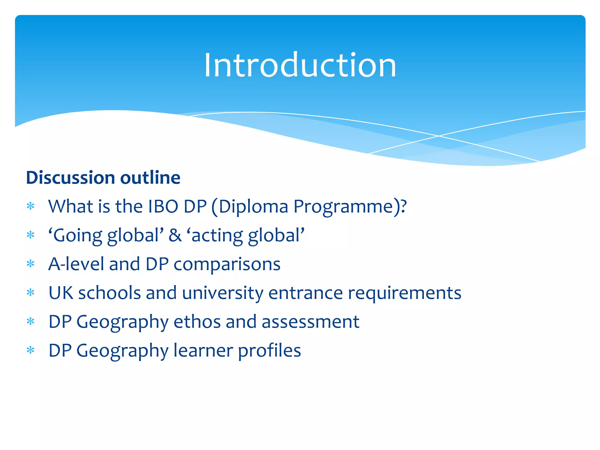 Geography's Place in the IB - Part I | PPTX