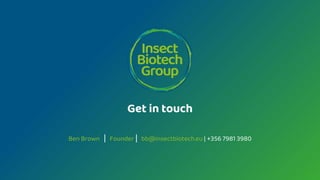 Introduction to the InsectBioTech Group | PDF