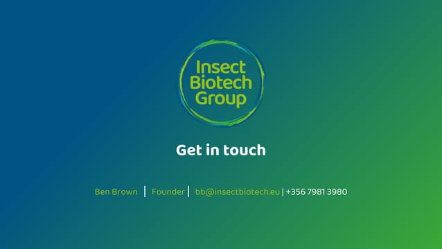 Introduction to the InsectBioTech Group | PPT