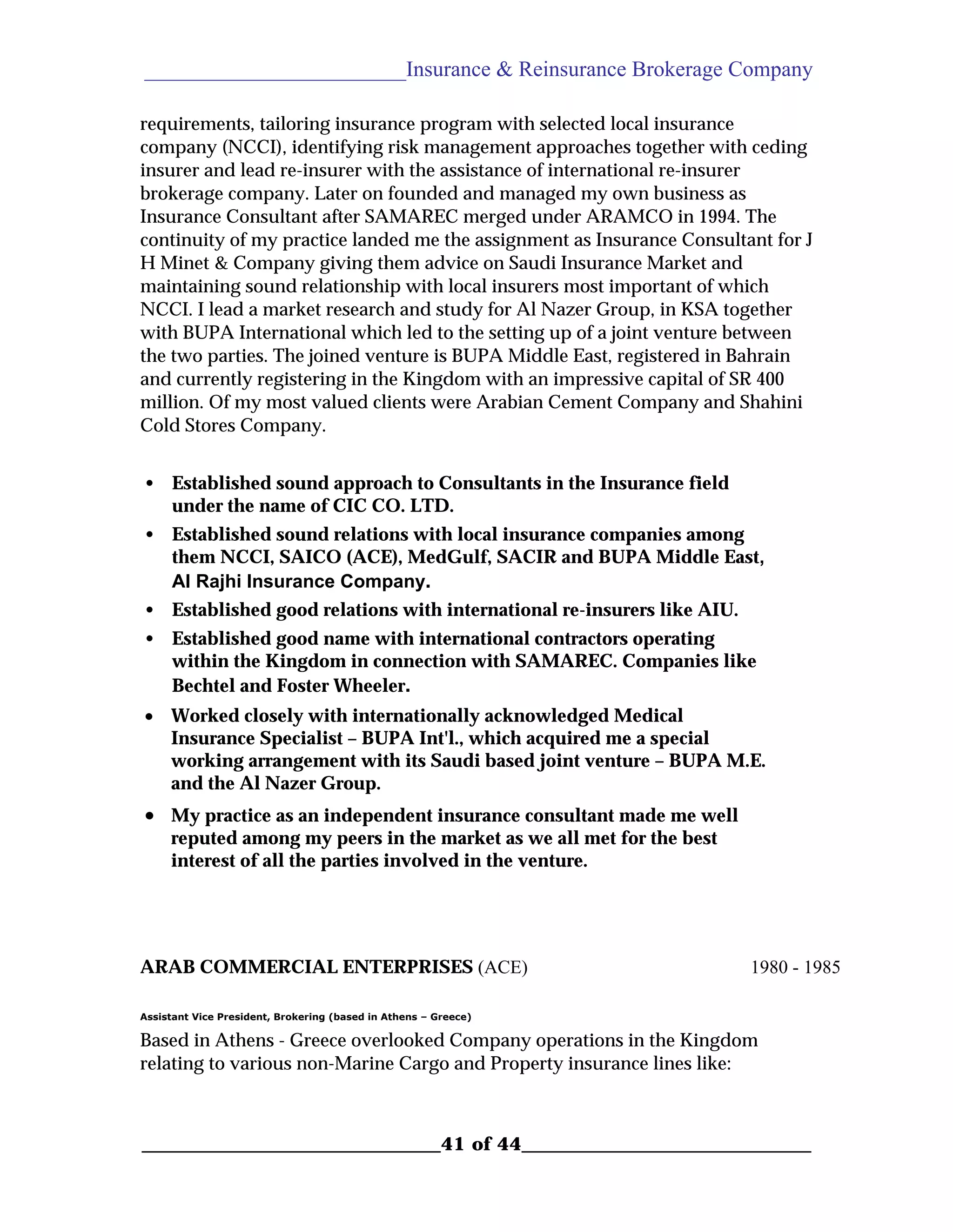 Placing an Insurance Brokerage Company in KSA | PDF