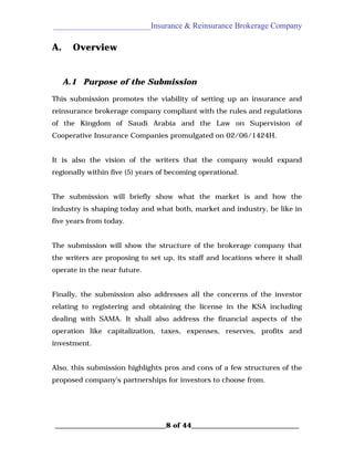 Placing an Insurance Brokerage Company in KSA | PDF