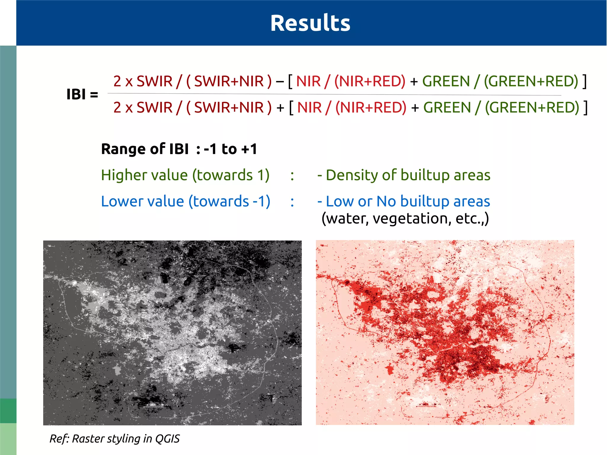 Index Based Built Up Index Using Satellite Data Ppt