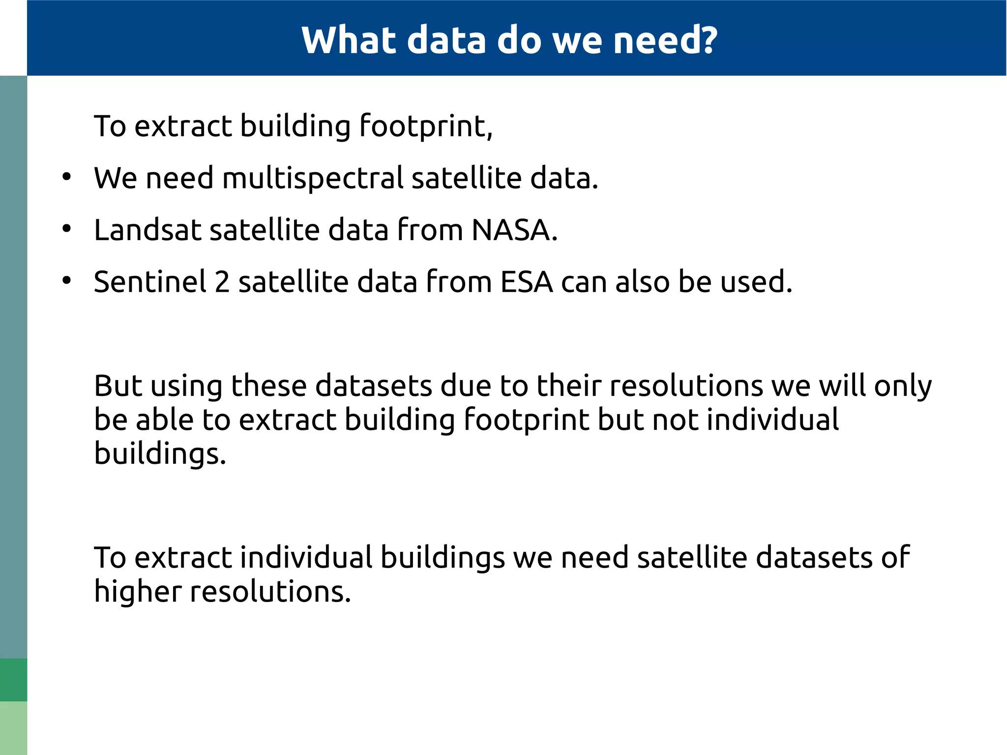 Index based built up index using satellite data | PPT