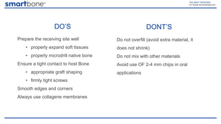 SmartBone: the innovative bone substitute for oral surgery and ...