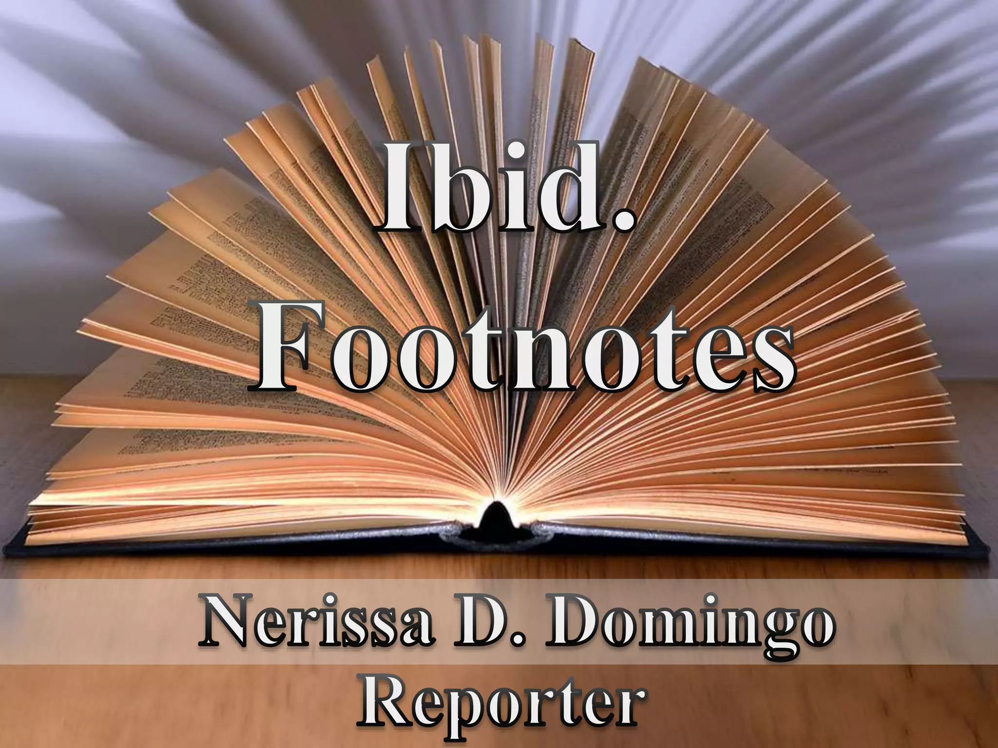 Ibid Footnotes | PPTX