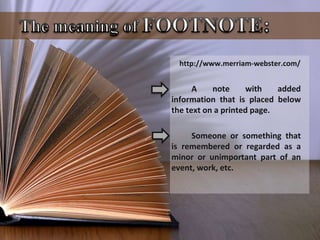 Ibid Footnotes | PPTX