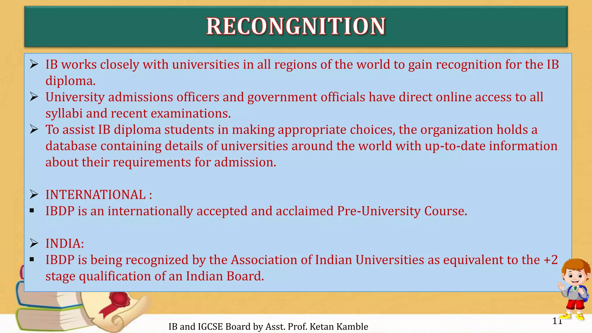 IB IGCSE BOARD | PPT