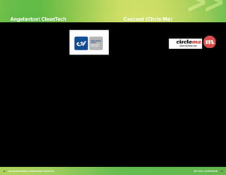 Italian startups present themselves at the IB&II Fall Symposium 2011 | PDF