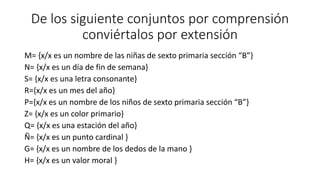 SIMBOLOGÍA EN LOS CONJUNTOS, PERTENECE, NO PERTENECE.pptx