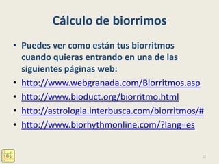Biorritmos vitales | PPTX