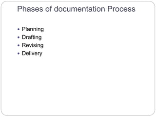 Documentation Process Technical Communication | PPTX