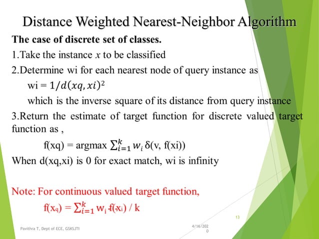 Instance Based Learning in Machine Learning | PPT | Computing ...