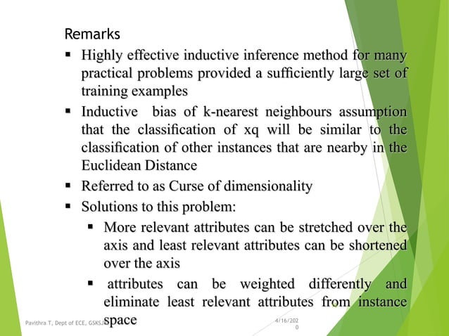 Instance Based Learning in Machine Learning | PPT | Computing ...