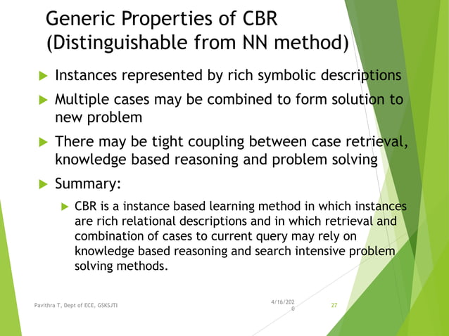 Instance Based Learning in Machine Learning | PPT | Computing ...
