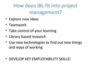 IBL and Skills Development | PPT