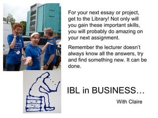 IBL and Skills Development | PPT