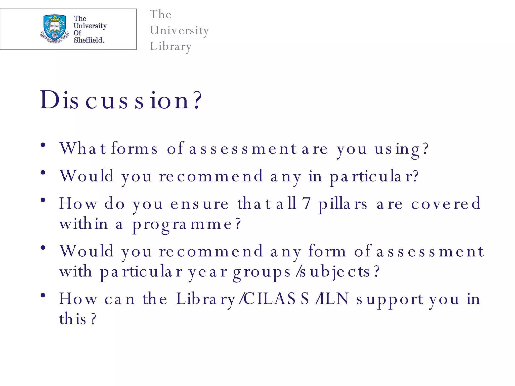 Assessing Information Literacy | PPT