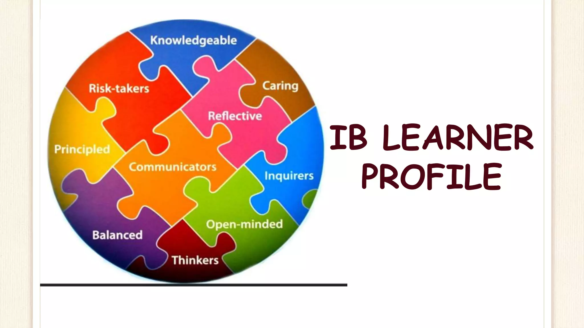 Ib learner profile | PPT