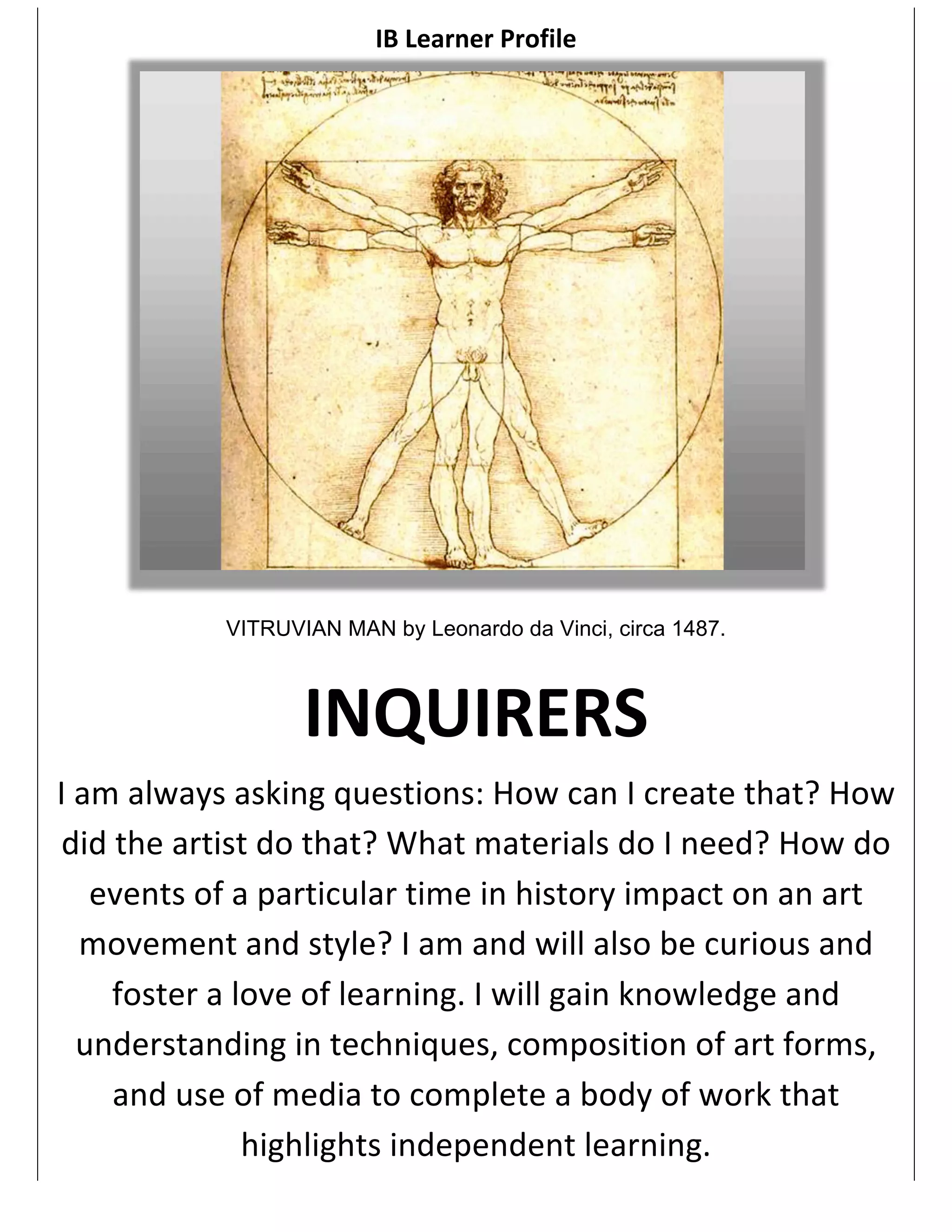 Ib learner profile1 | PDF