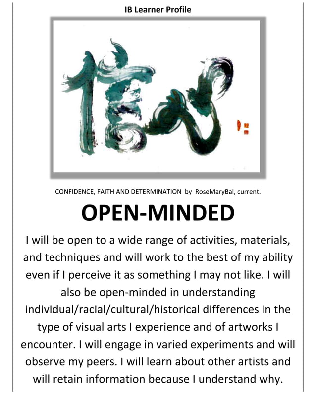 Ib learner profile1 | PDF