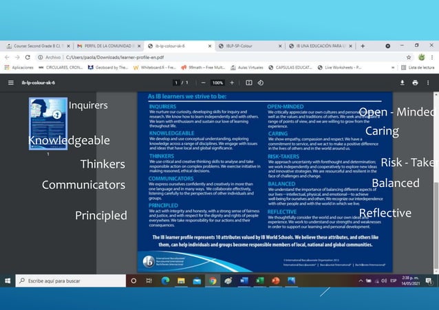 IB LEARNER PROFILE CERTIFICATE TRIM II.pptx