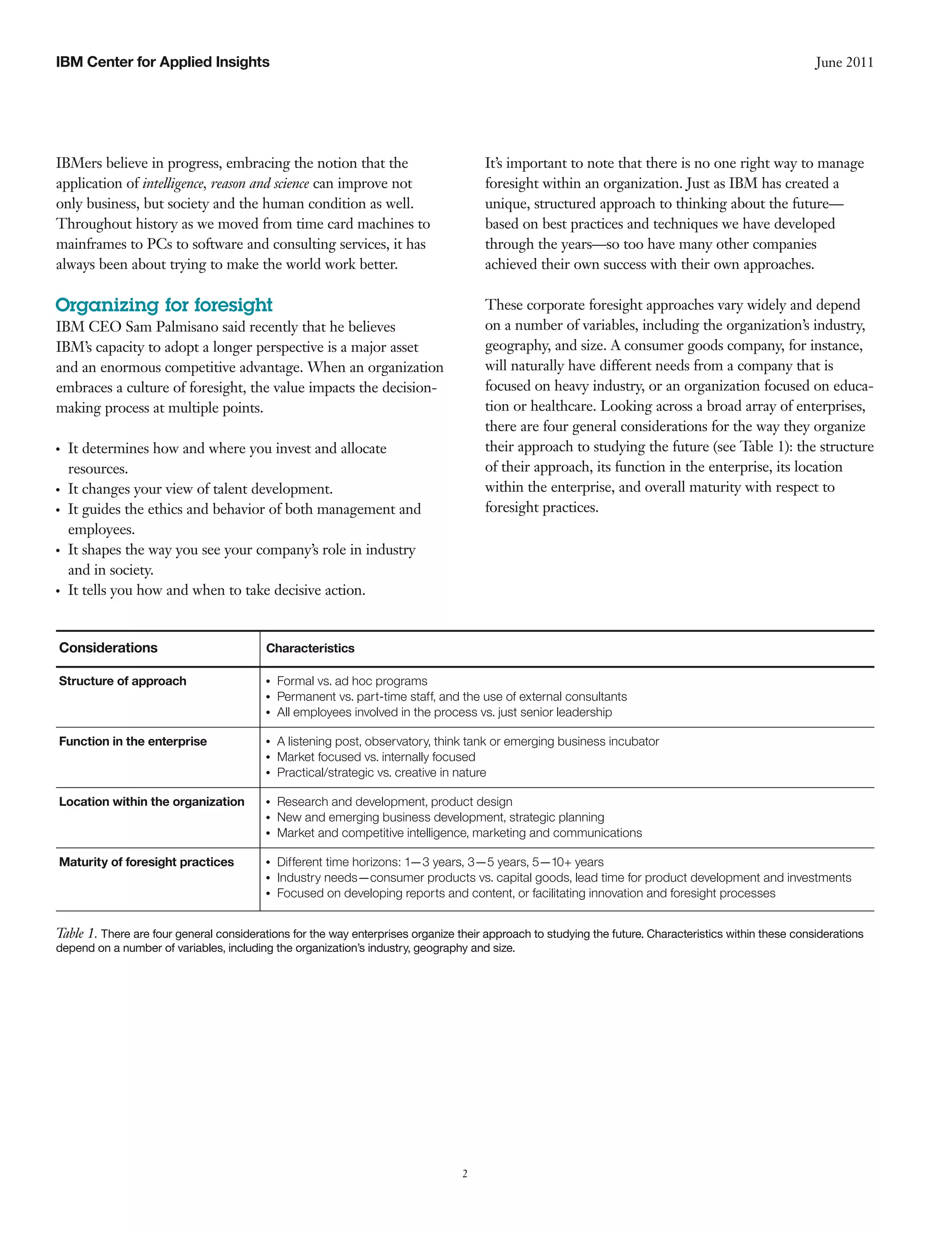 Ibm 100 years of foresight | PDF