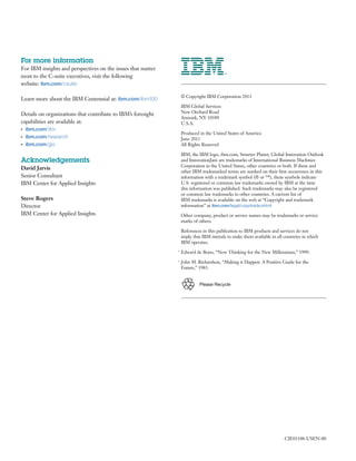 Ibm 100 years of foresight | PDF | Large Business | Business