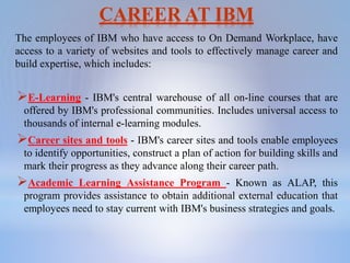 Human Resource Development of IBM | PPTX
