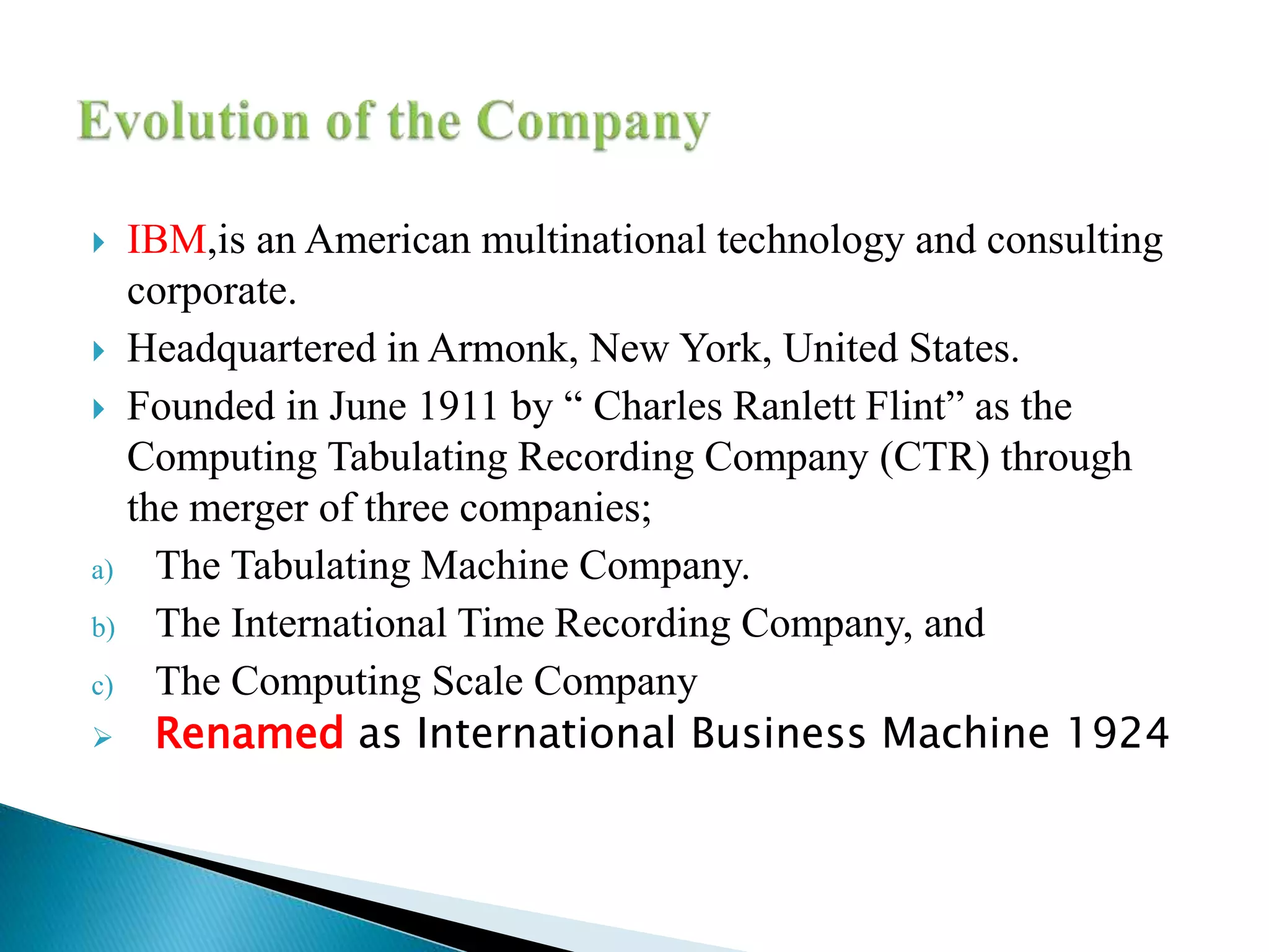 International Business Machine (IBM) | PPTX