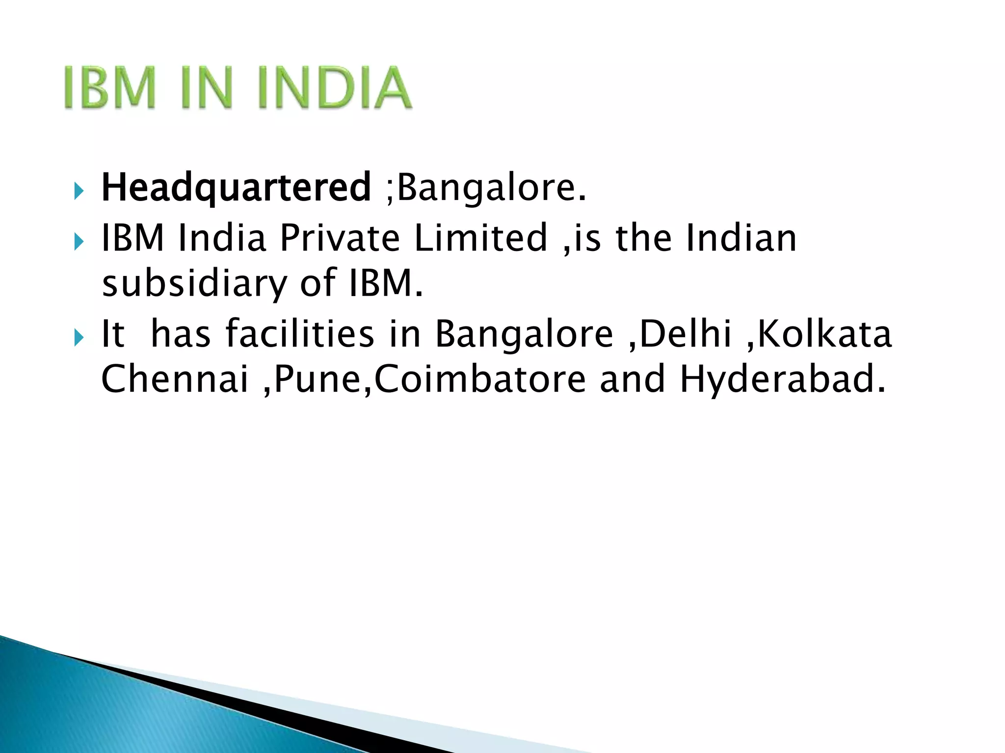 International Business Machine (IBM) | PPTX