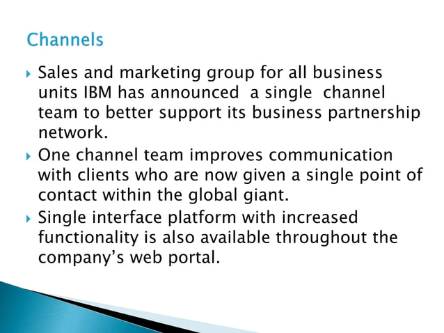 International Business Machine (IBM) | PPTX | Information Services ...