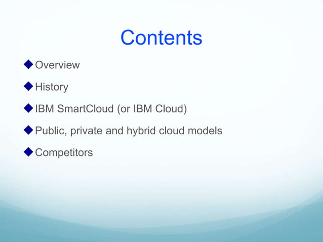 IBM Cloud Computing | PPTX