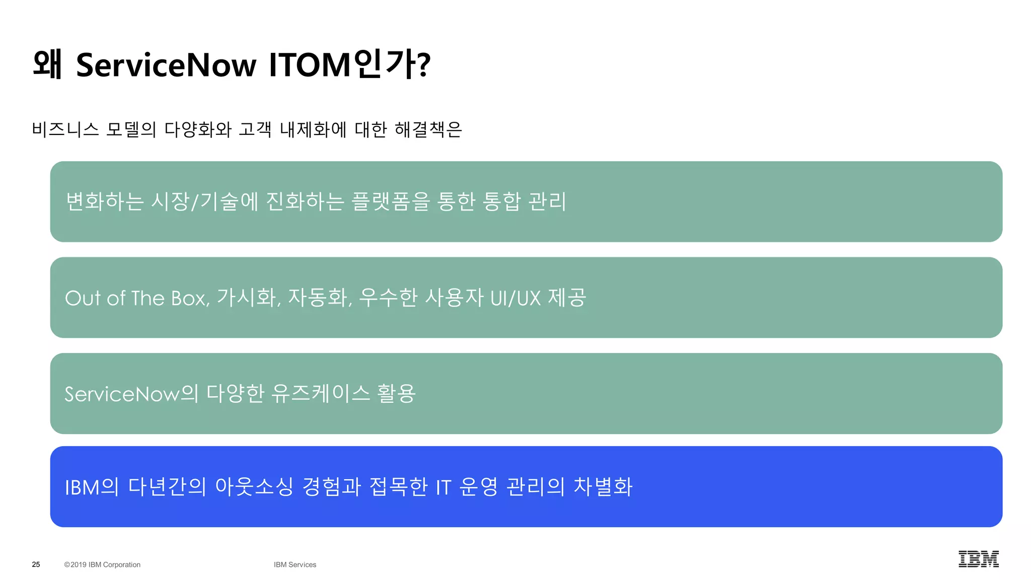 [한국IBM] ServiceNow로 IT운영관리 최적화! | PDF